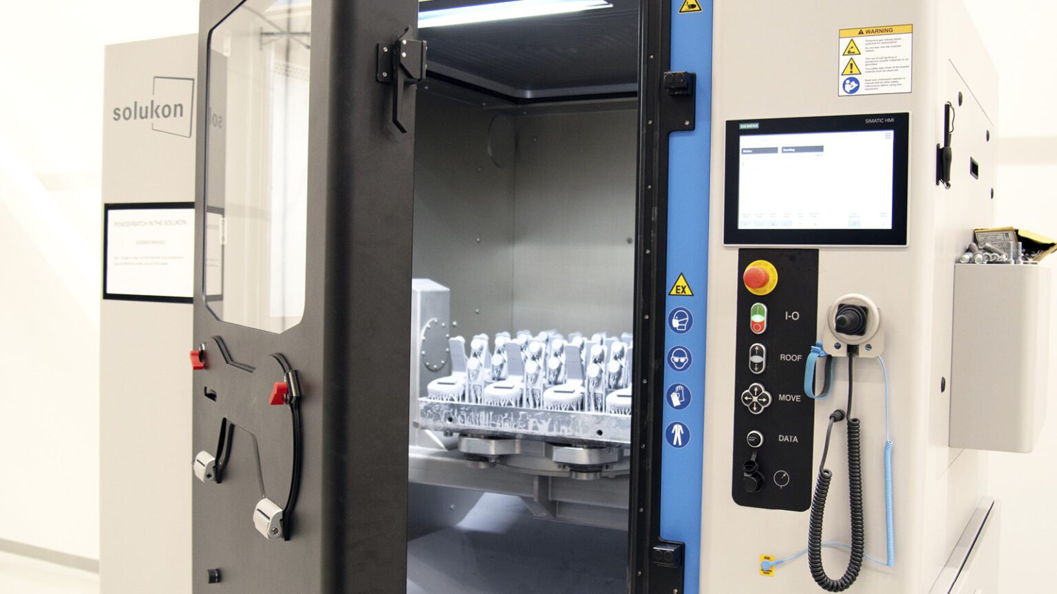 Depowdering of laser-melted metal parts